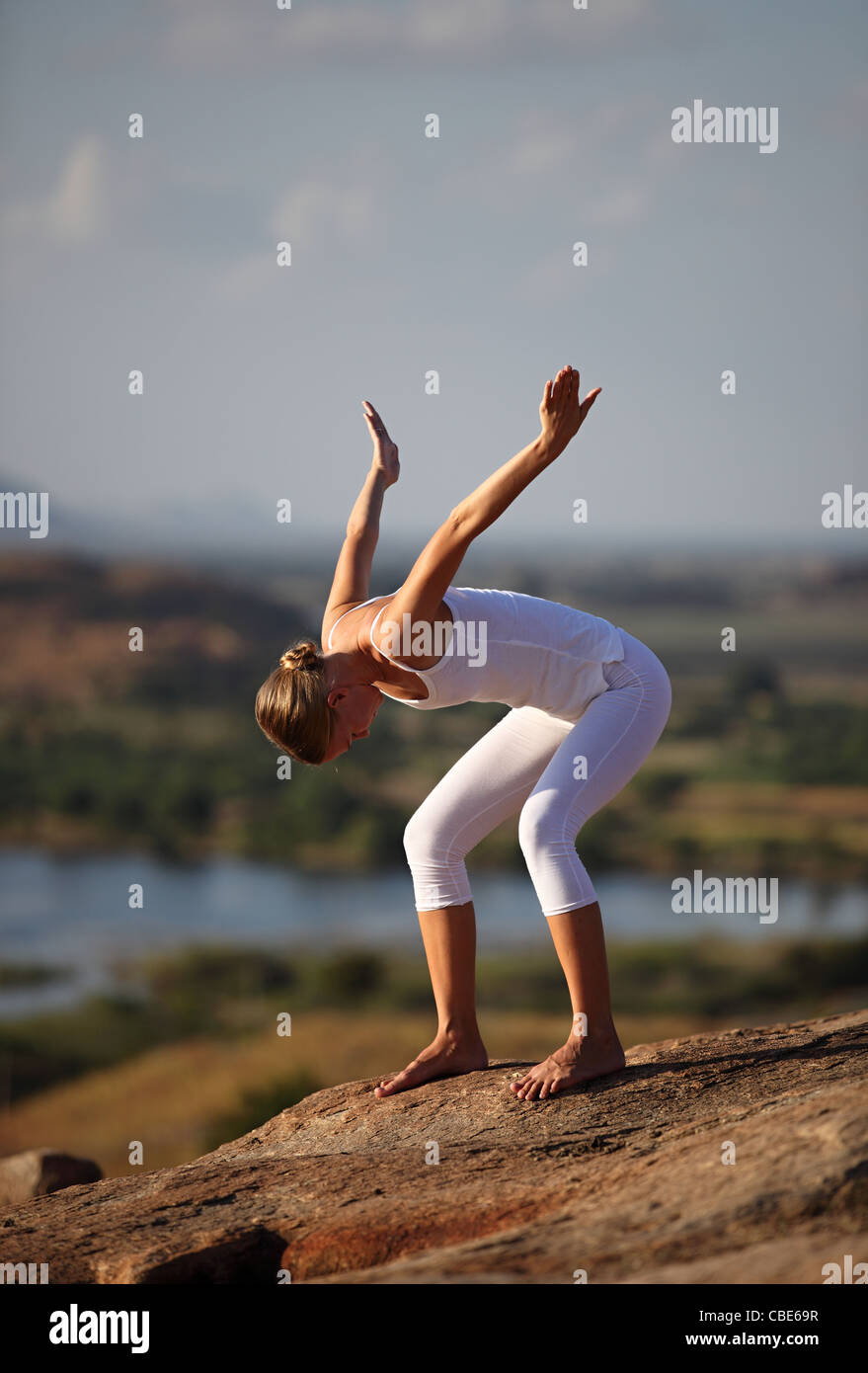 Young woman practicing Tai Chi South India Stock Photo - Alamy