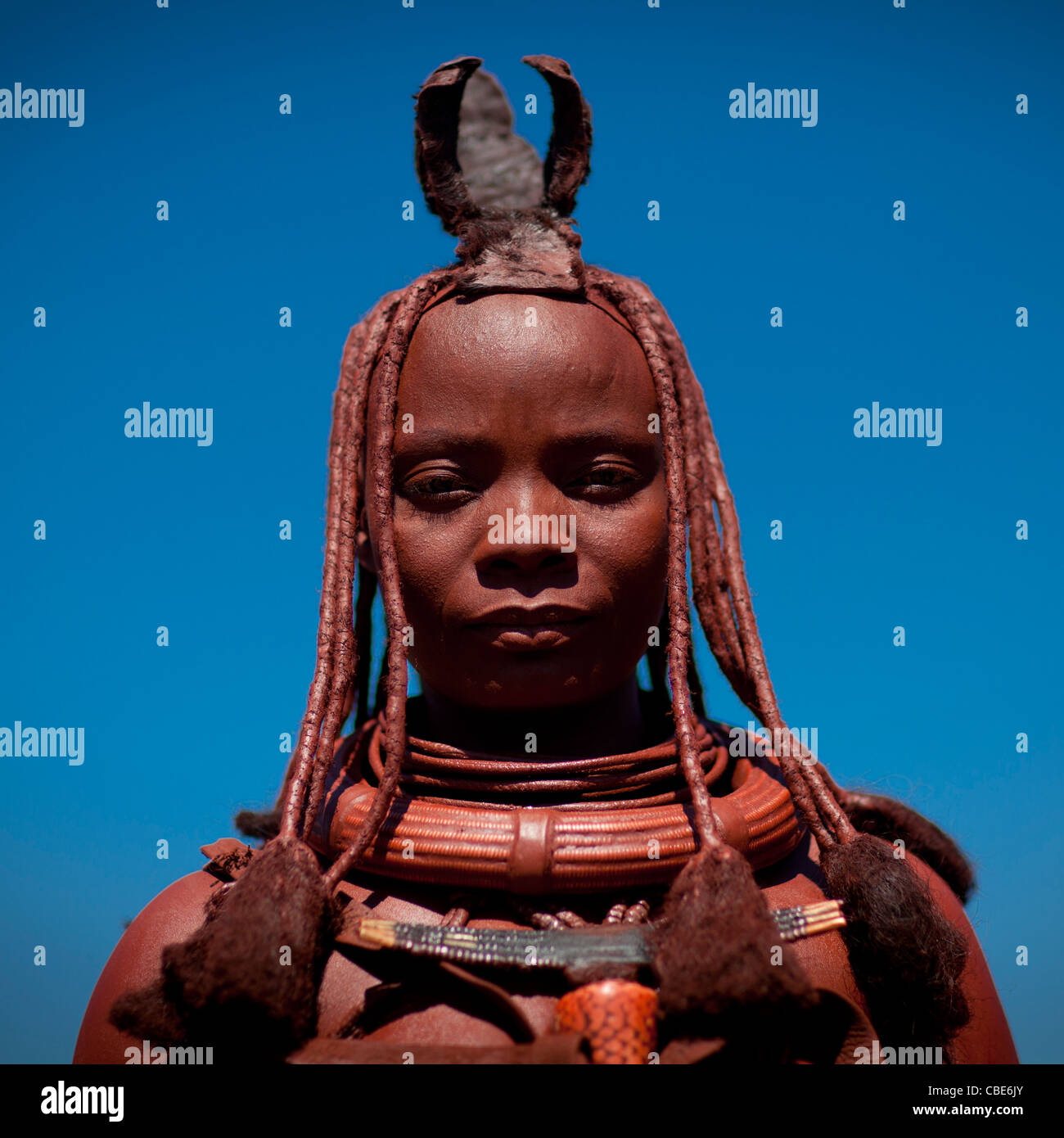 Muhimba Woman , Village Of Elola, Angola Stock Photo - Alamy