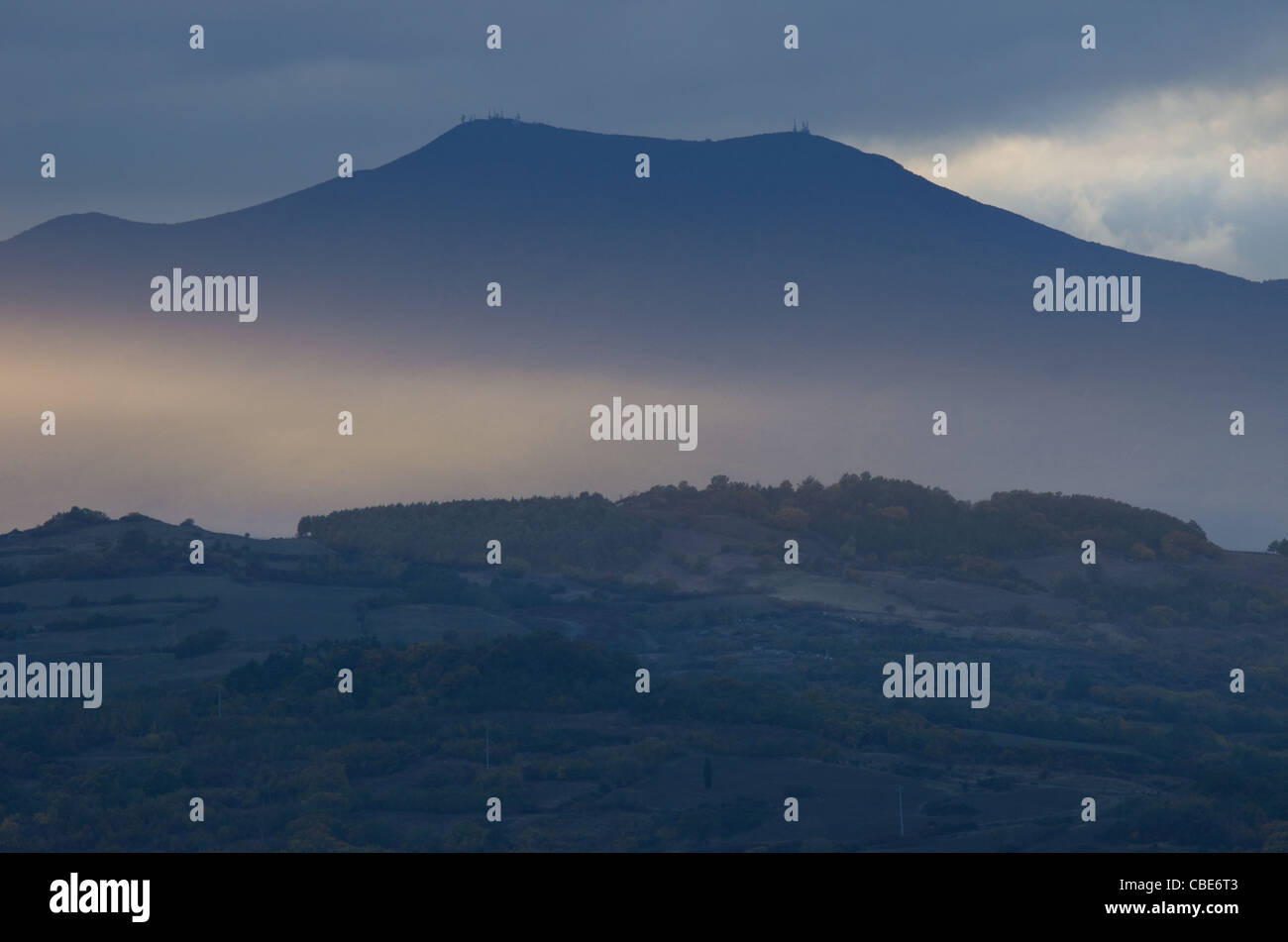 Amiata mountain, in Tuscany, is an old dead vulcan Stock Photo - Alamy