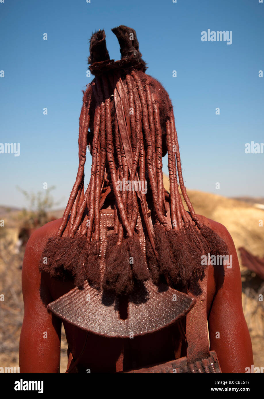 Muhimba Woman, Village Of Elola, Angola Stock Photo - Alamy