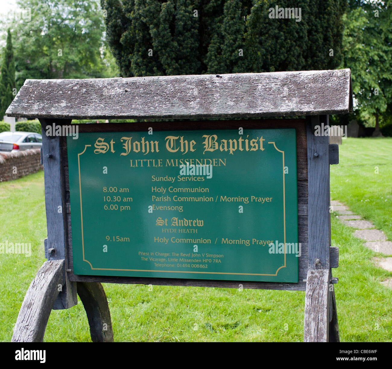 Signboard church hi-res stock photography and images - Alamy