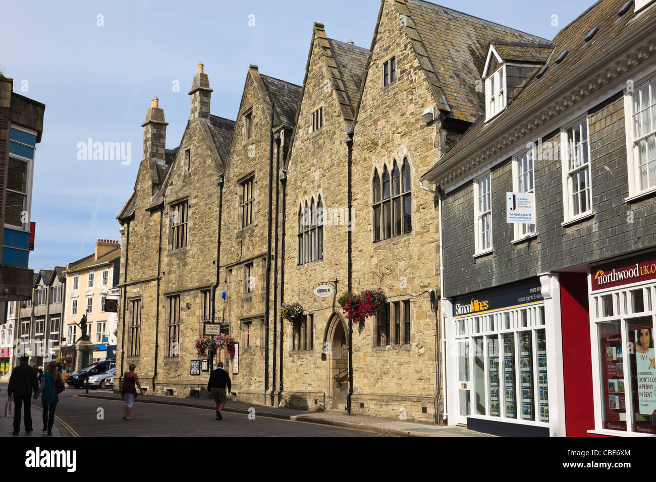 Victorian Coinage Hall in the city centre. Princes Street, Truro ...