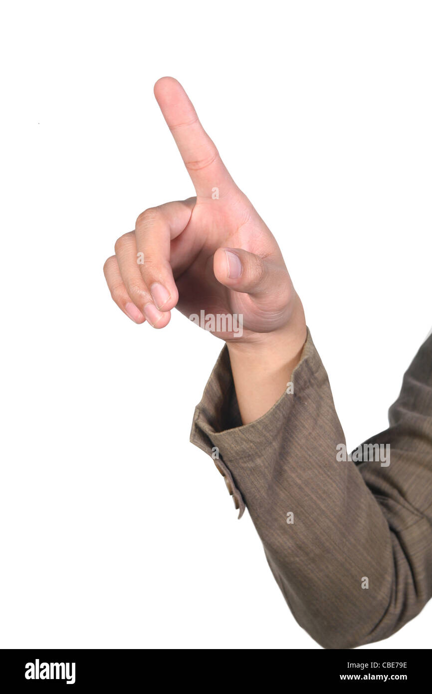 Pointing hand cutout hi-res stock photography and images - Alamy