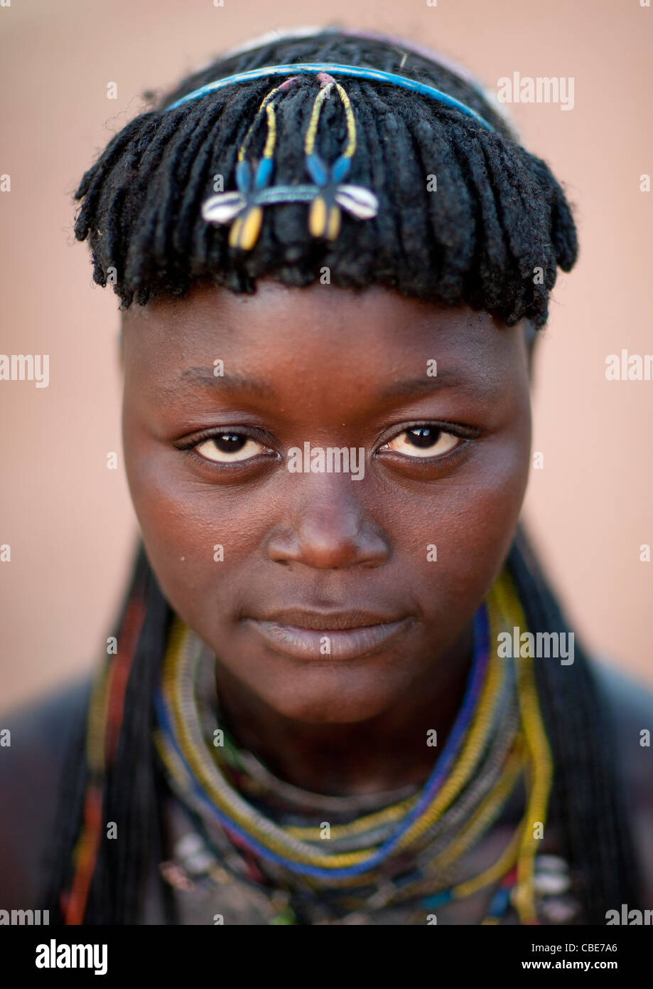 Mucawana Woman With A Jewel In Her Hair, Village Of Oncocua, Angola ...