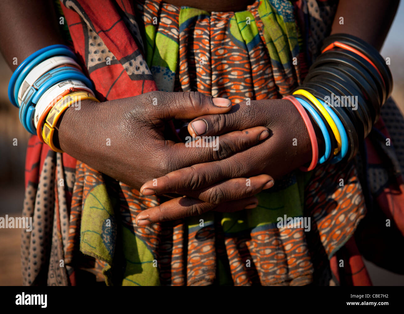 Mucawana Woman S Bracelets, Village Of Mahine, Angola Stock Photo - Alamy