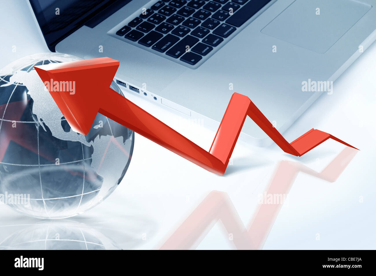 Desktop laptop graph illustration hi-res stock photography and images ...