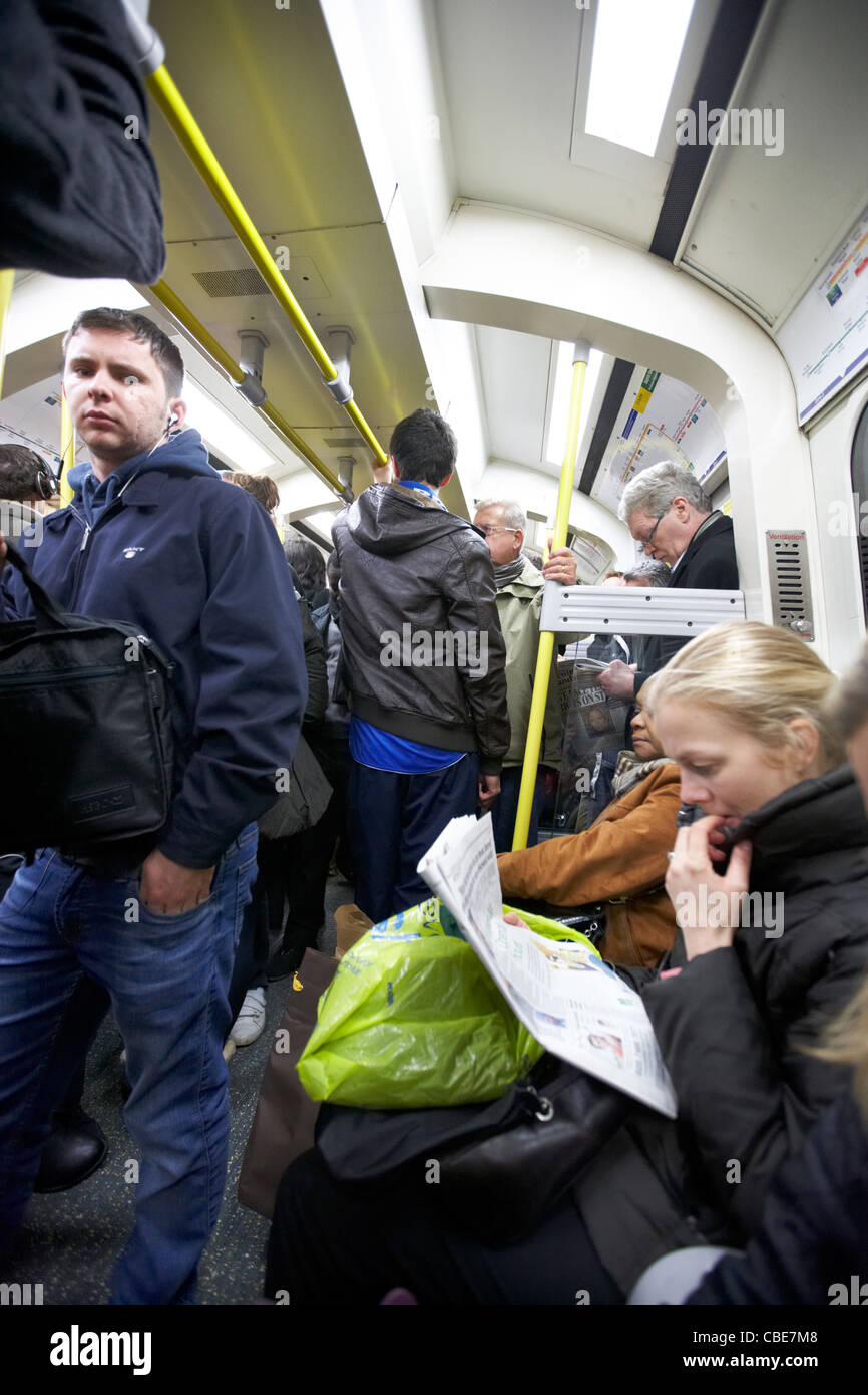 People sitting on underground train hi-res stock photography and images ...