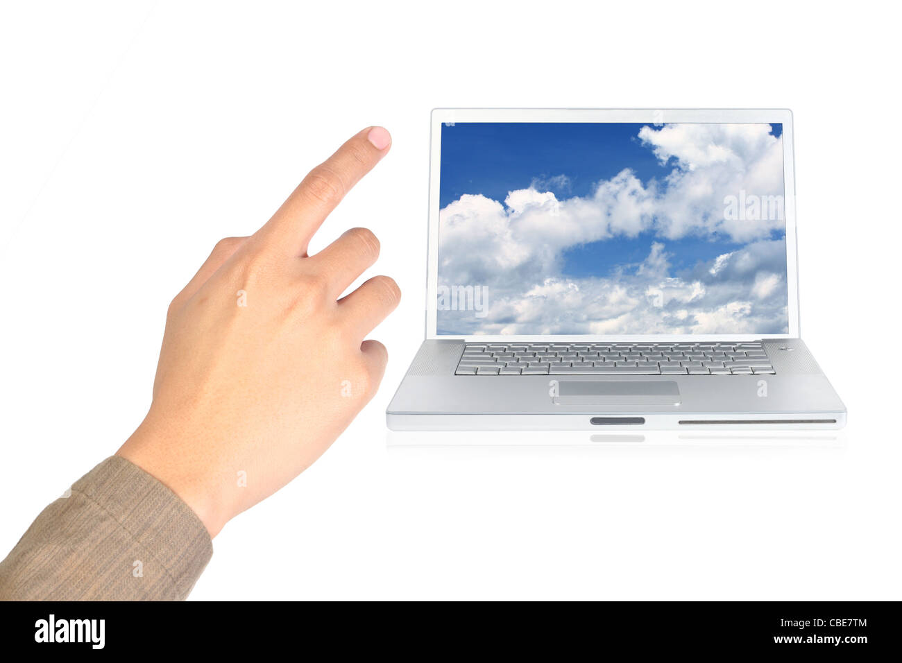 Cloud computing touch pad hi-res stock photography and images - Alamy