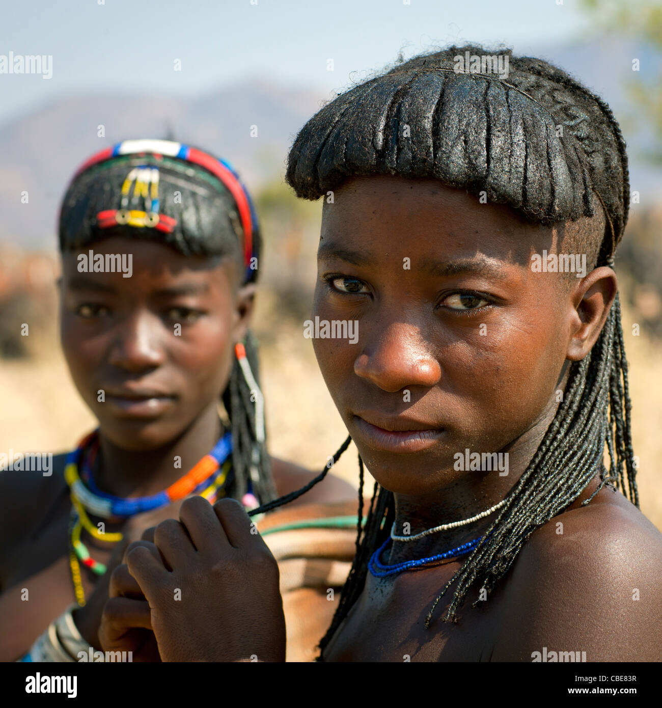 Mucawana Girl Called Capahepe, Village Of Soba, Angola Stock Photo - Alamy