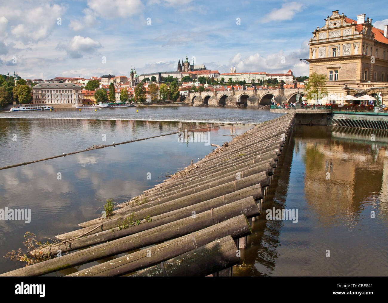 Prague castle and Charles bridge Stock Photo - Alamy