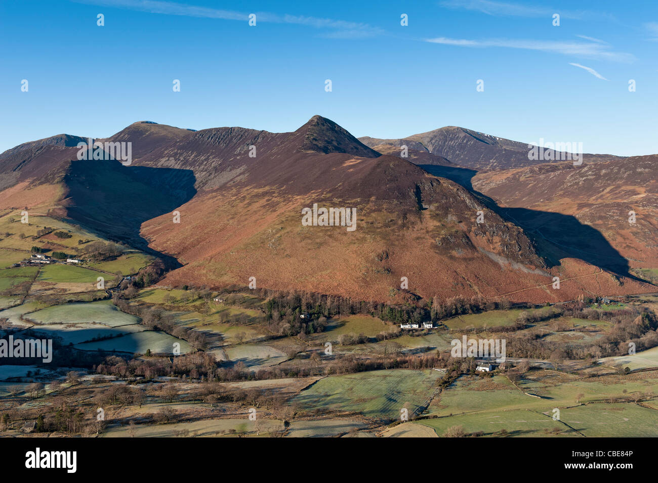 Newlands Valley and Causey Pike Stock Photo - Alamy