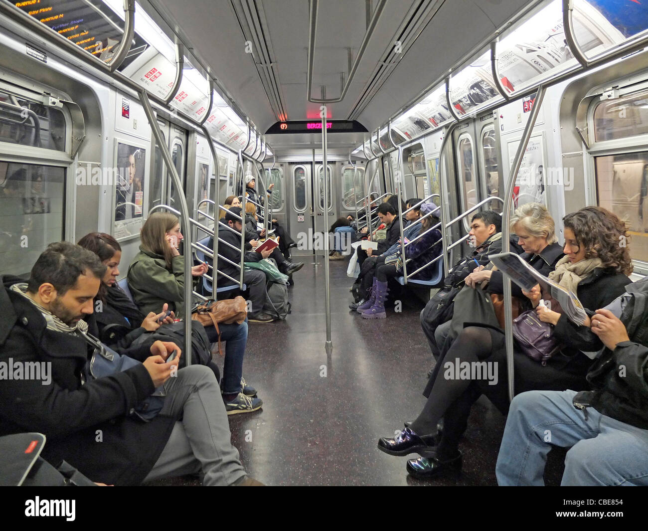 subway train car Stock Photo - Alamy