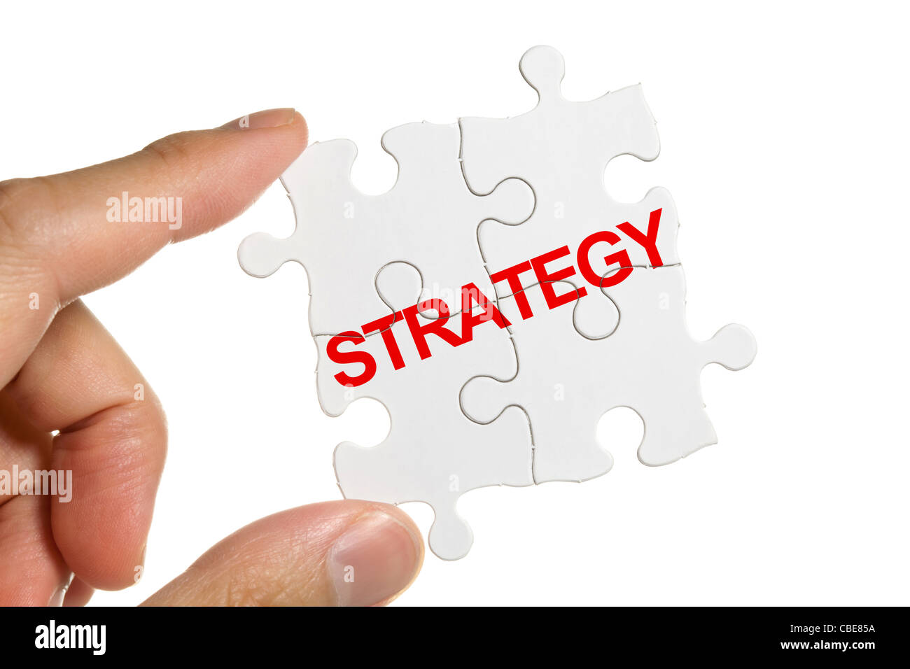 Puzzle and Strategy, business concept Stock Photo - Alamy