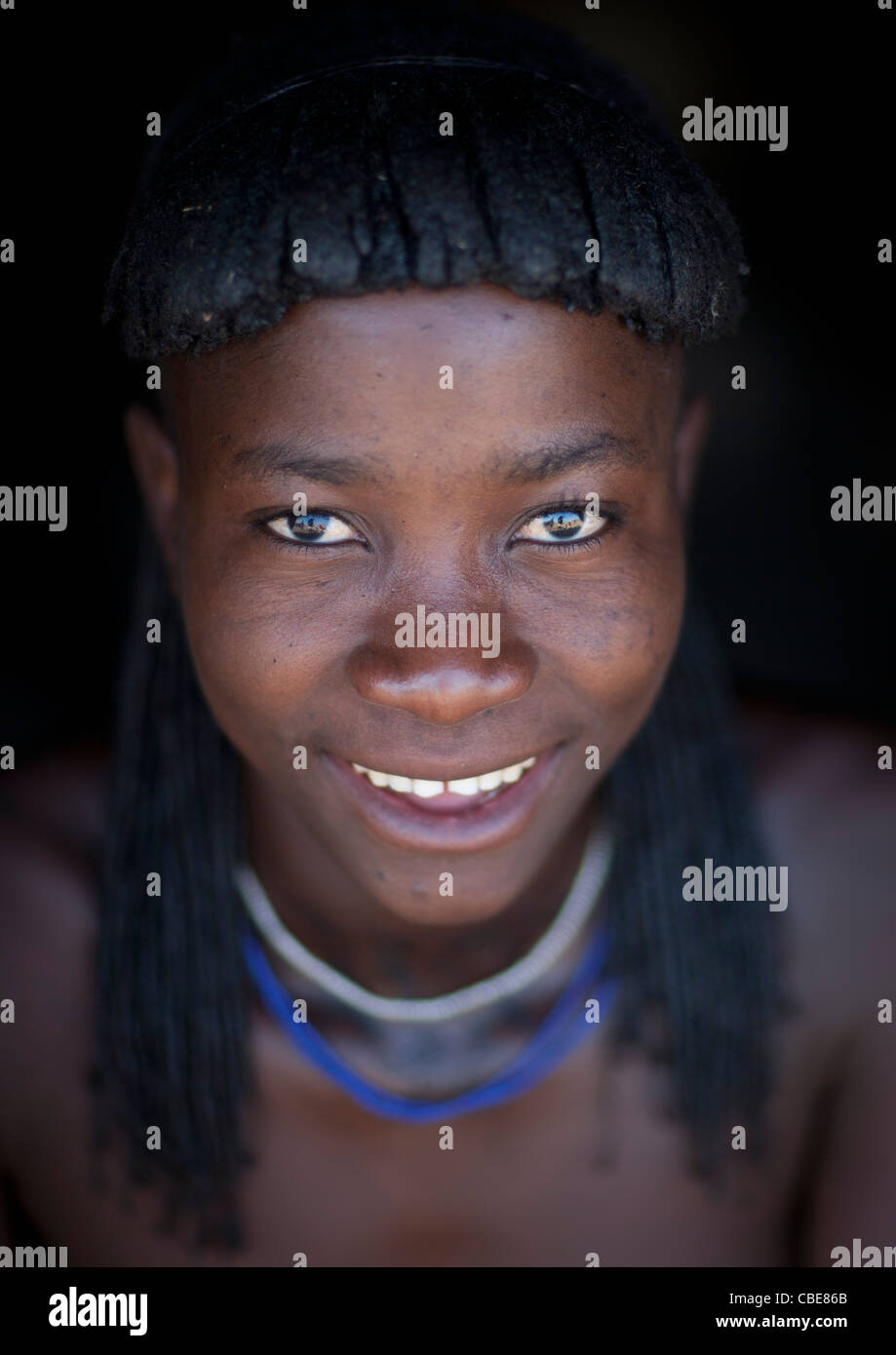 Mucawana Girl Called Capahepe, Village Of Soba, Angola Stock Photo - Alamy