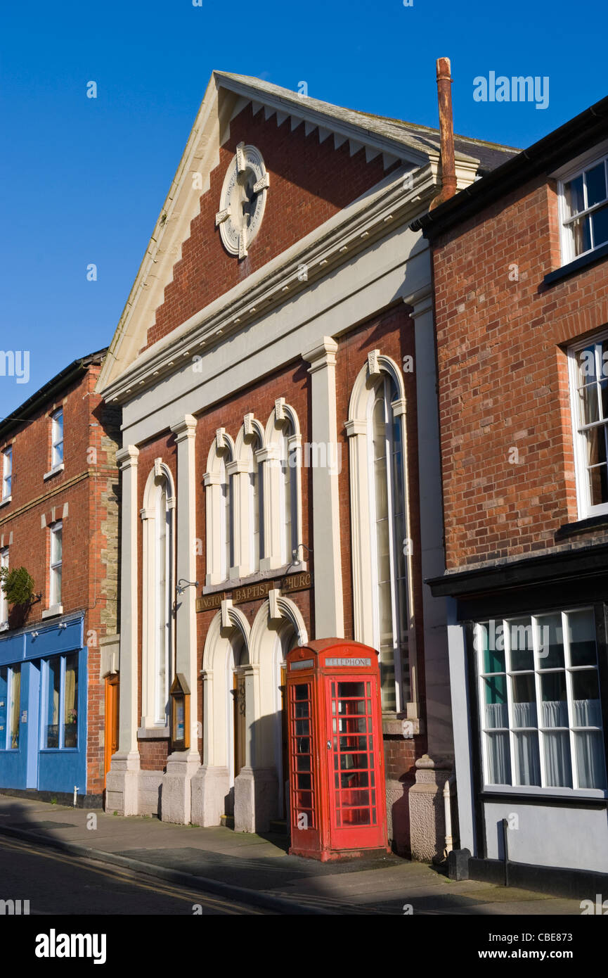 Exterior frontage of Kington Baptist Church Chapel built 1868 in ...