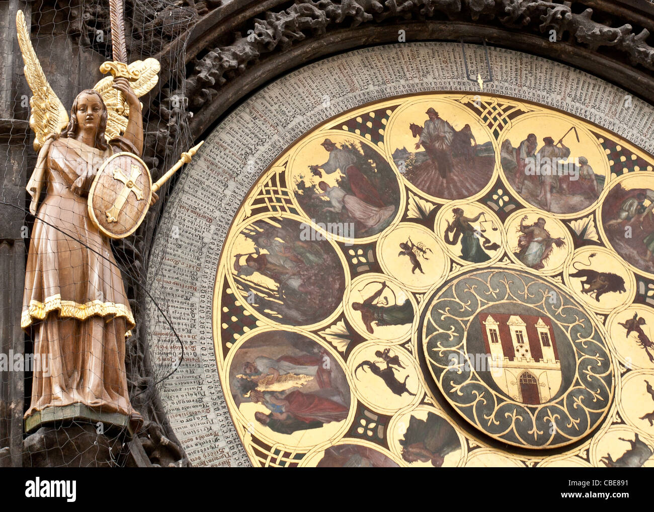 Gold angel and square hi-res stock photography and images - Alamy