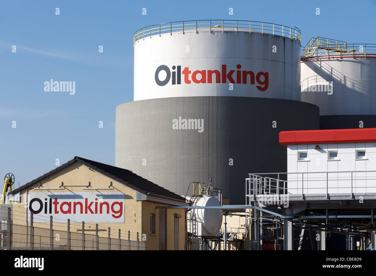 Oiltanking terminal, Duisburg, Germany Stock Photo - Alamy