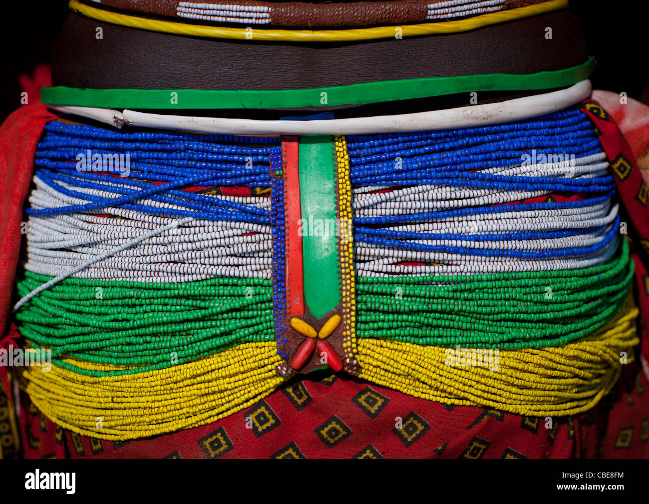 Beaded Belt Of A Mucawana Woman, Village Of Soba, Angola Stock Photo ...
