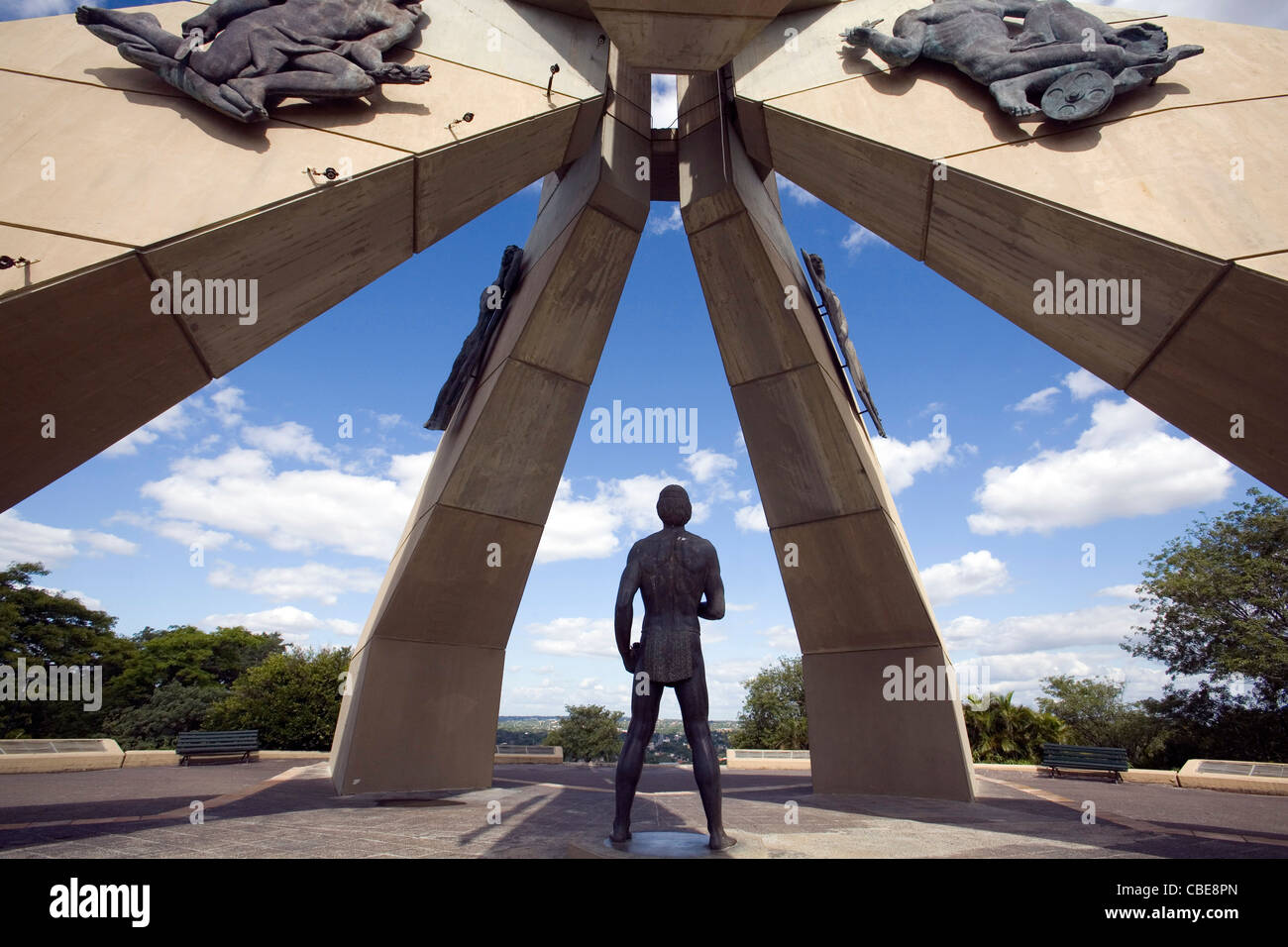 Statue of Cacique (King) Lambaré in Cerro Lambaré, Asunción, Paraguay ...
