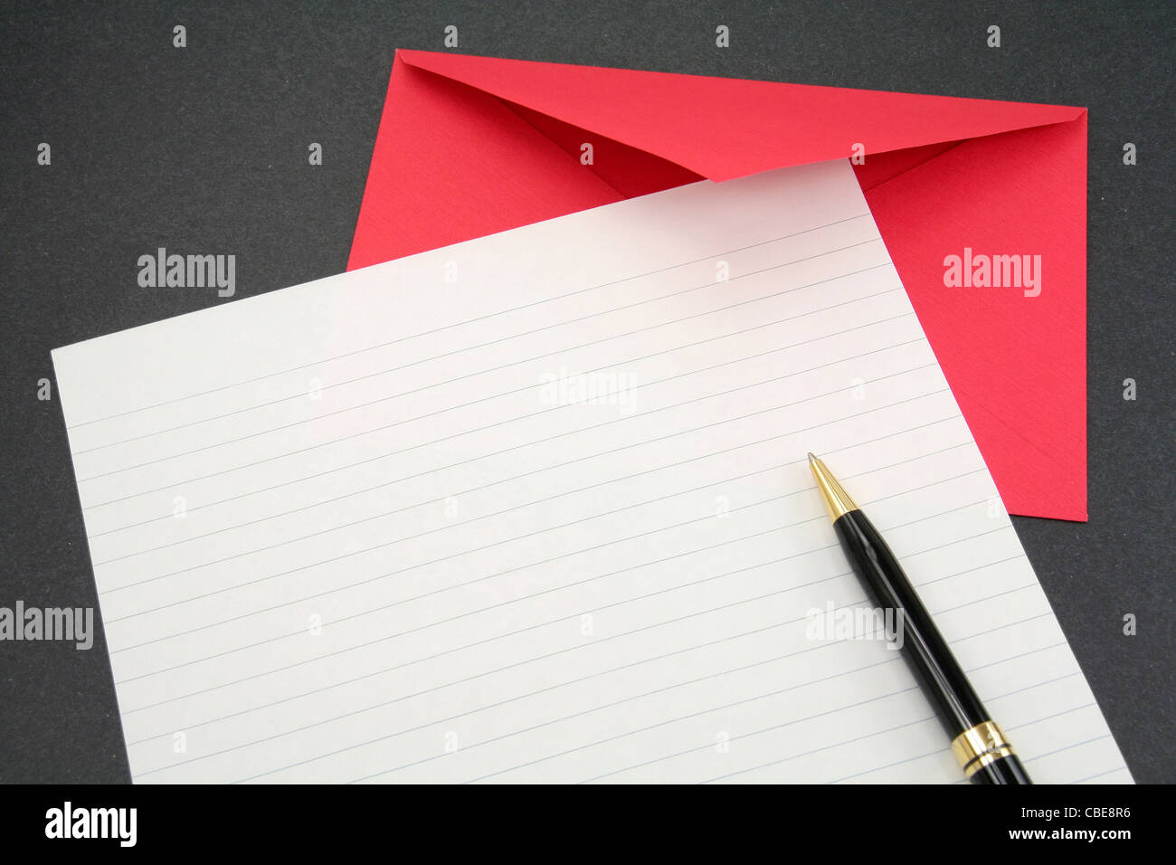 letter paper and envelope, communication concept Stock Photo - Alamy