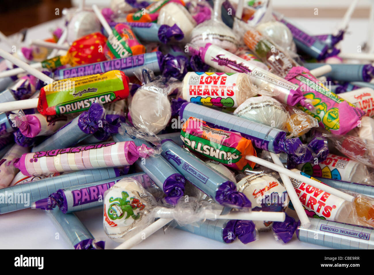 Pile of sweets hi-res stock photography and images - Alamy