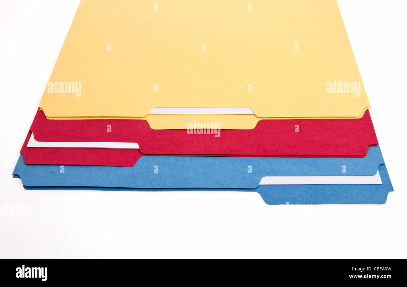 Rainbow File Folders Stock Photo - Alamy