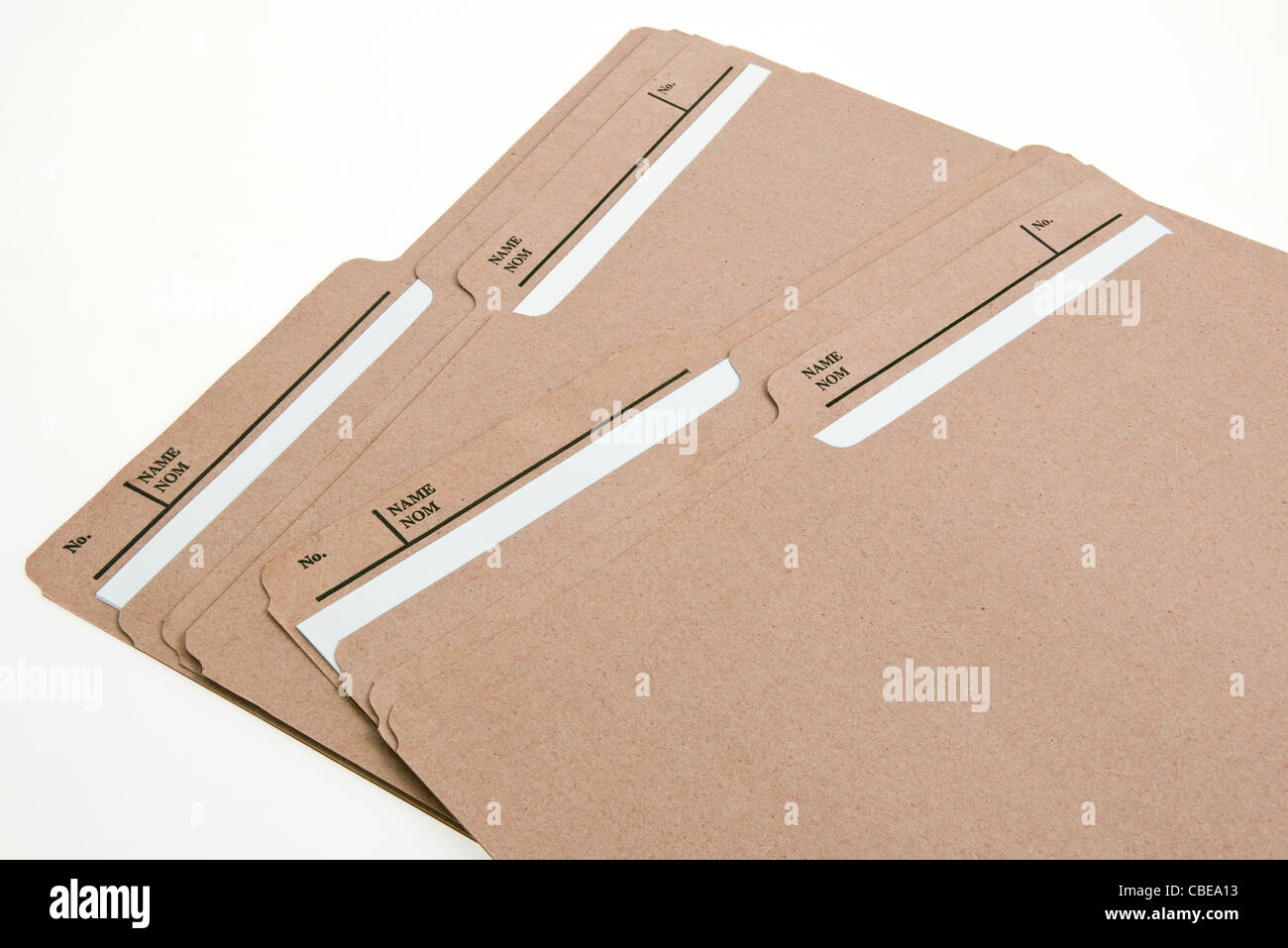 Labeled File Folders Stock Photo - Alamy
