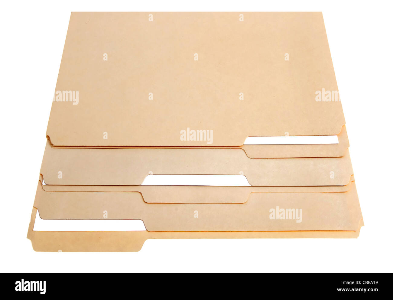 Tan File Folder Set Stock Photo - Alamy