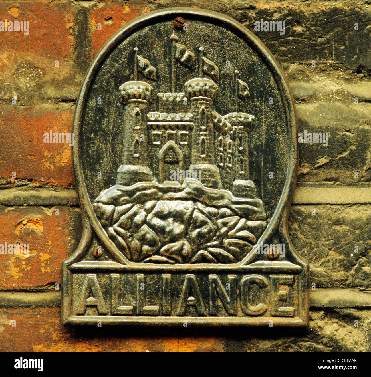 Fire insurance plaque hi-res stock photography and images - Alamy