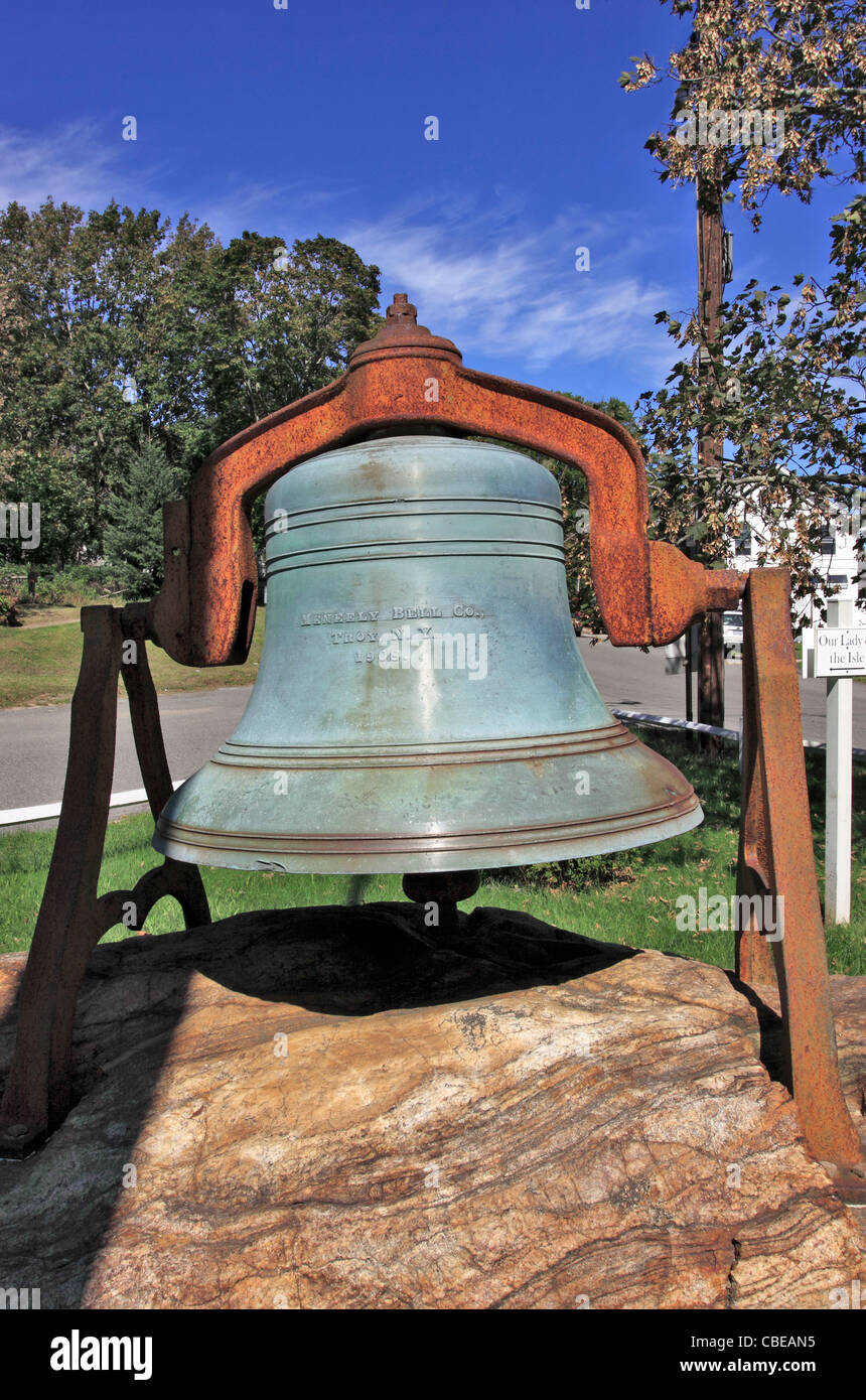 Town square bell Shelter Island Long Island NY Stock Photo - Alamy