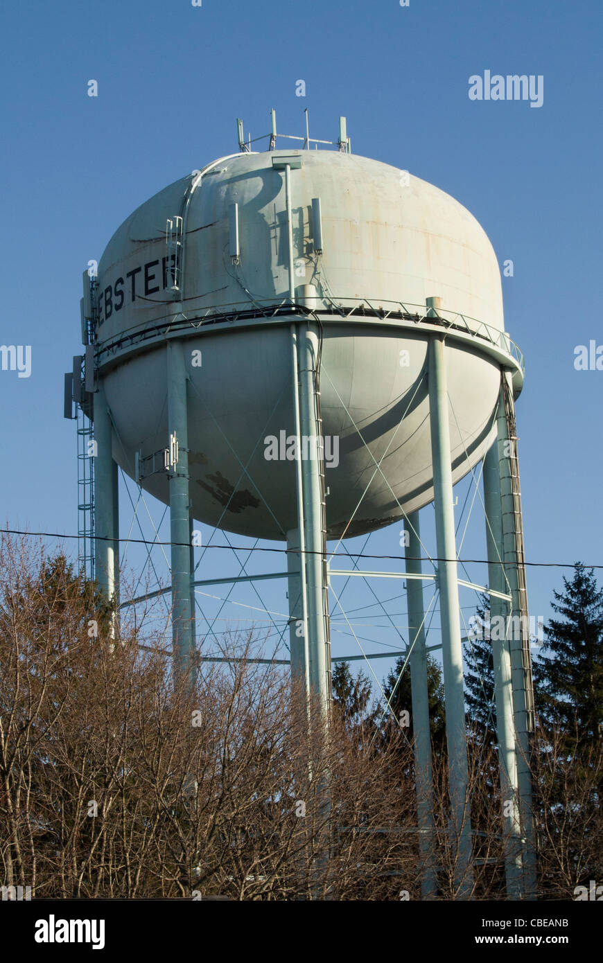 Water tower in Webster NY USA Stock Photo - Alamy