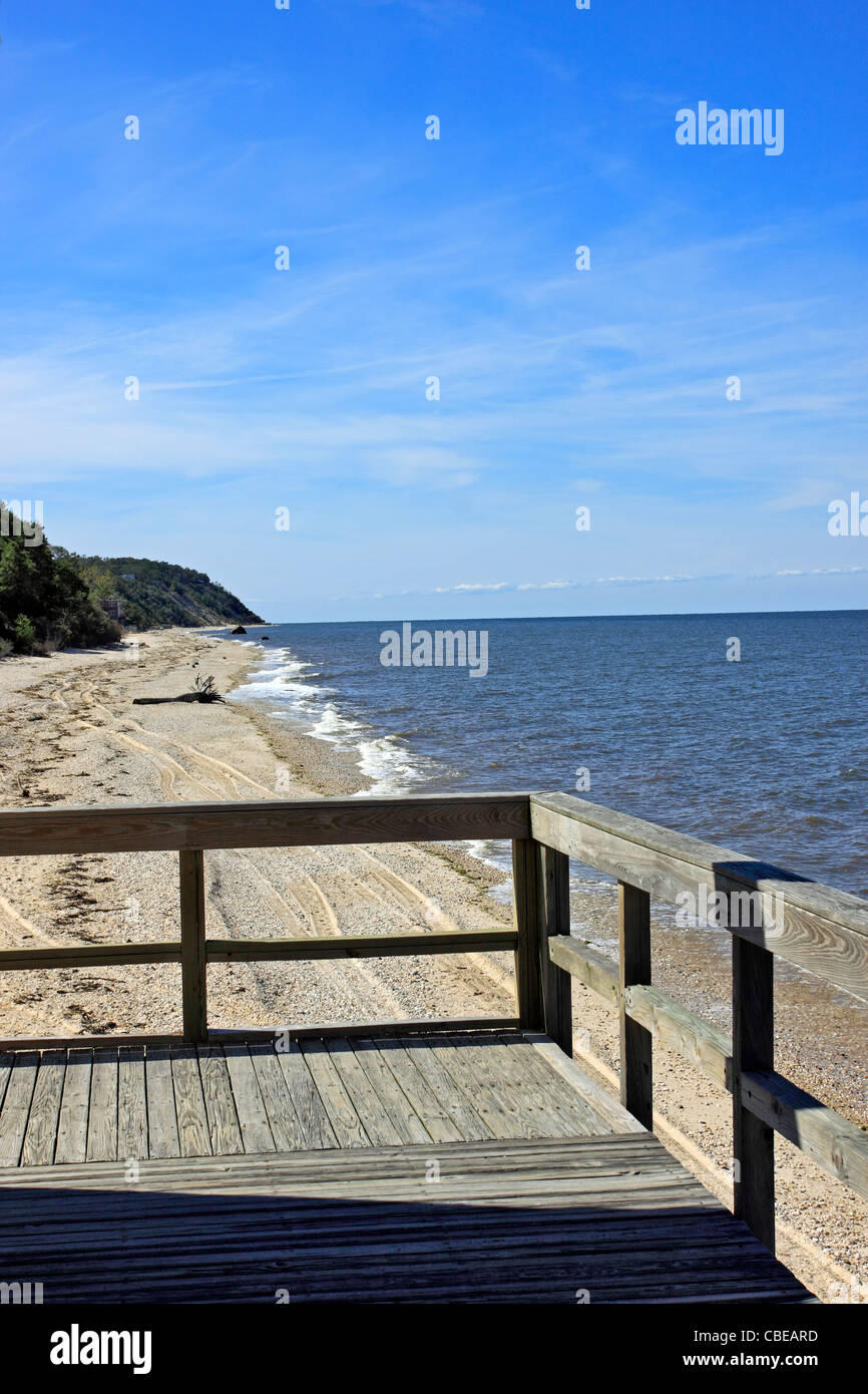 Wildwood State Park on Long Island Sound Wading River NY Stock Photo ...