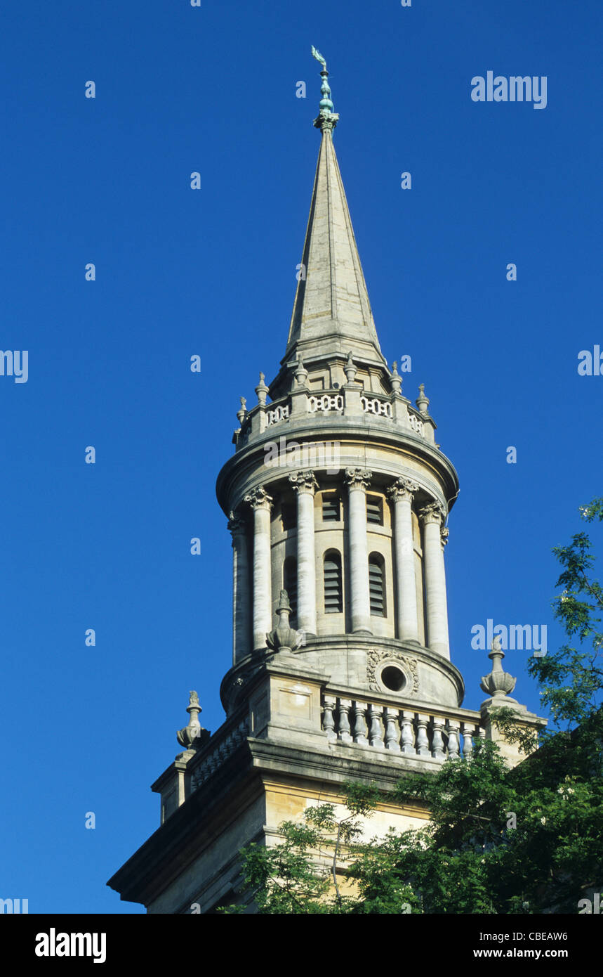 Lincoln College library spire, Oxford, UK Stock Photo - Alamy
