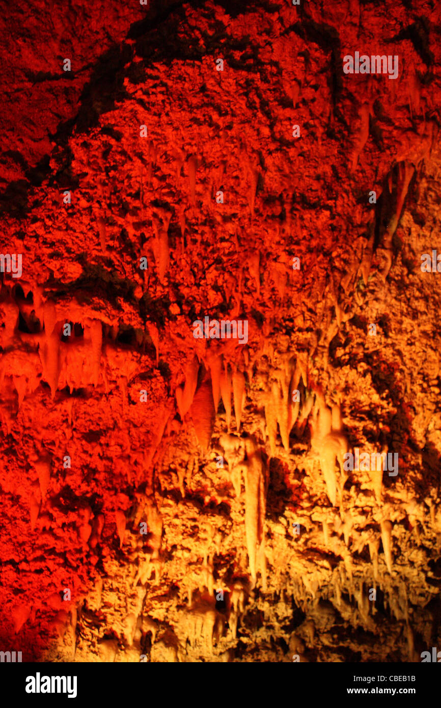 The Strange Lighting in Harrison's Cave in Barbados Stock Photo - Alamy