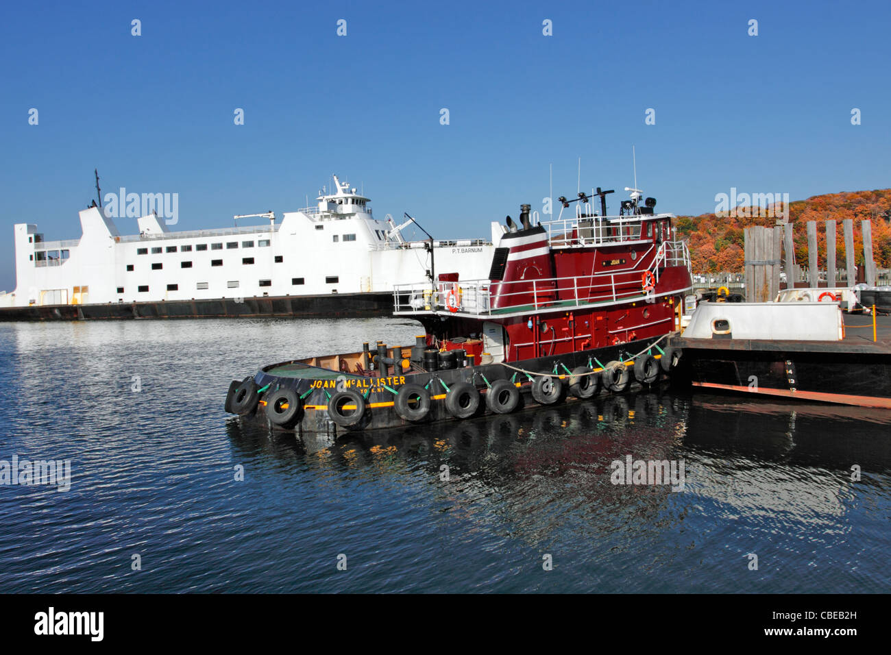 Port Jefferson harbor Long Island NY Stock Photo - Alamy