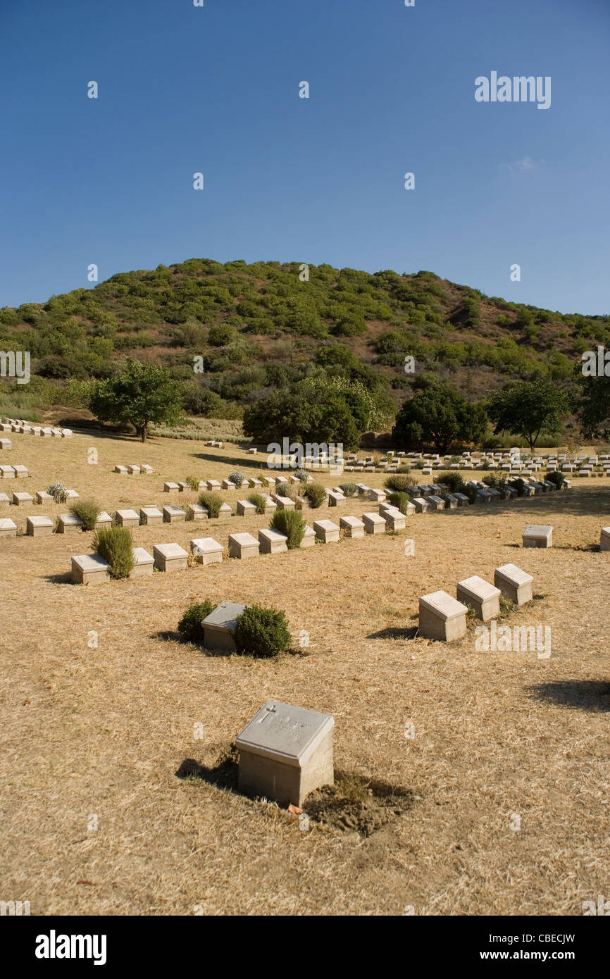 Shrapnel Valley Commonwealth Comission War Graves Cemetery in the Anzac ...