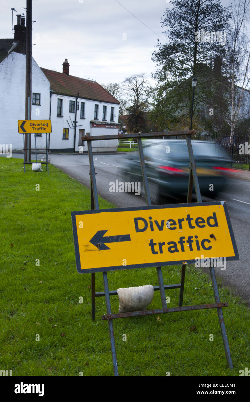 Diverted traffic hi-res stock photography and images - Alamy