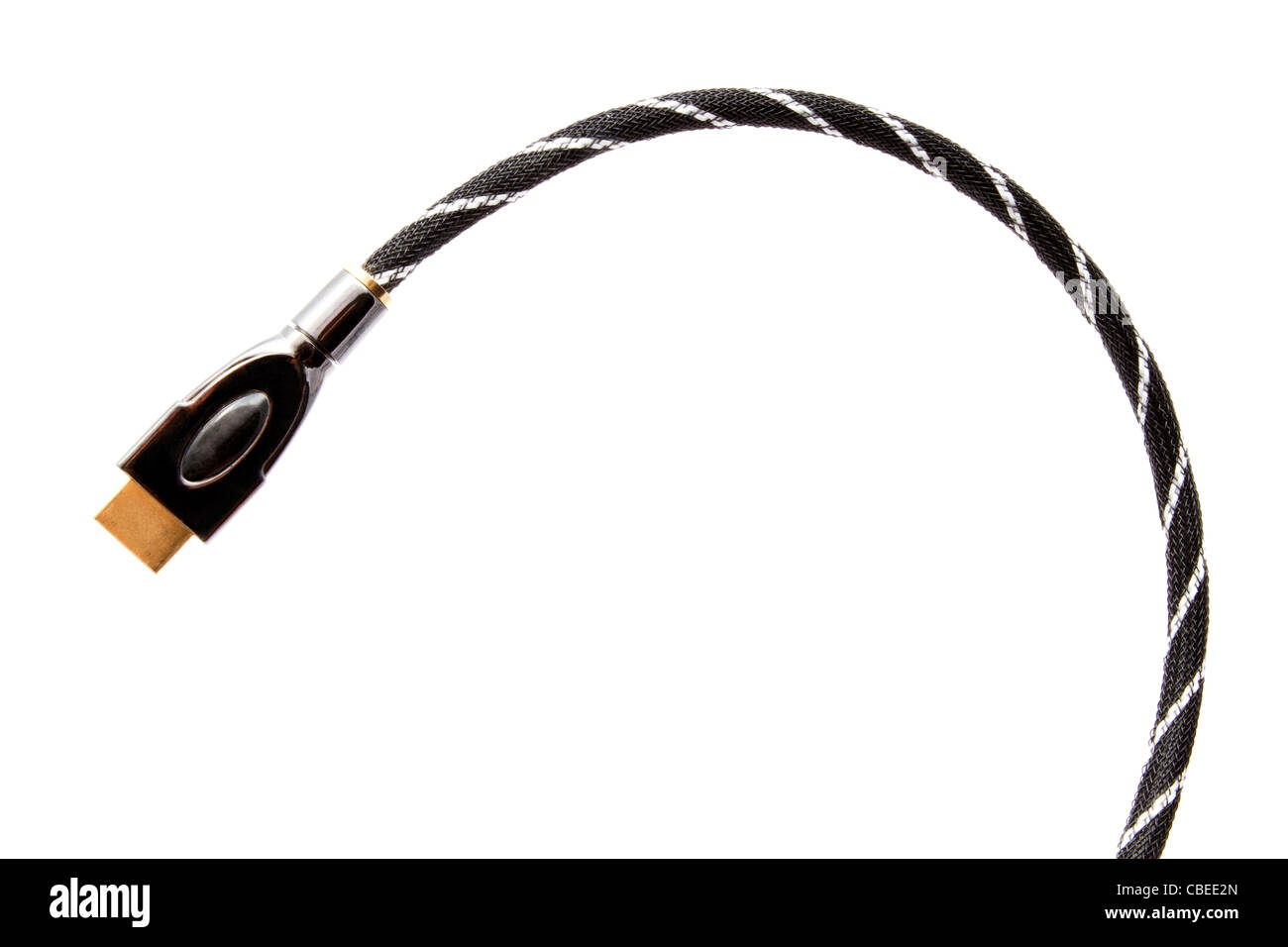 HDMI cable isolated on white background Stock Photo - Alamy