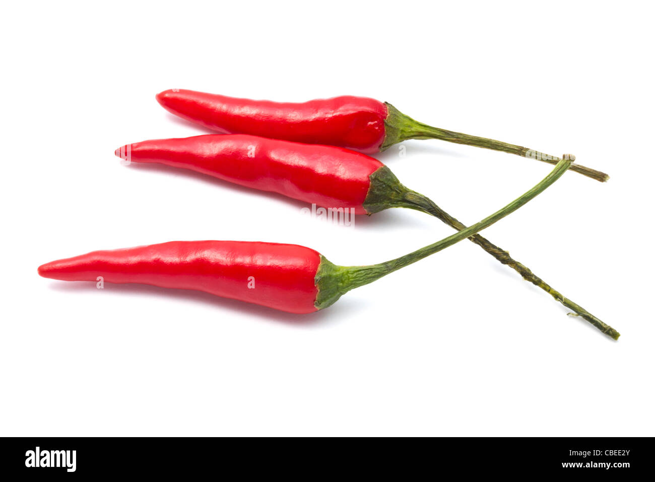 Fresh red chilli isolated on white background Stock Photo - Alamy