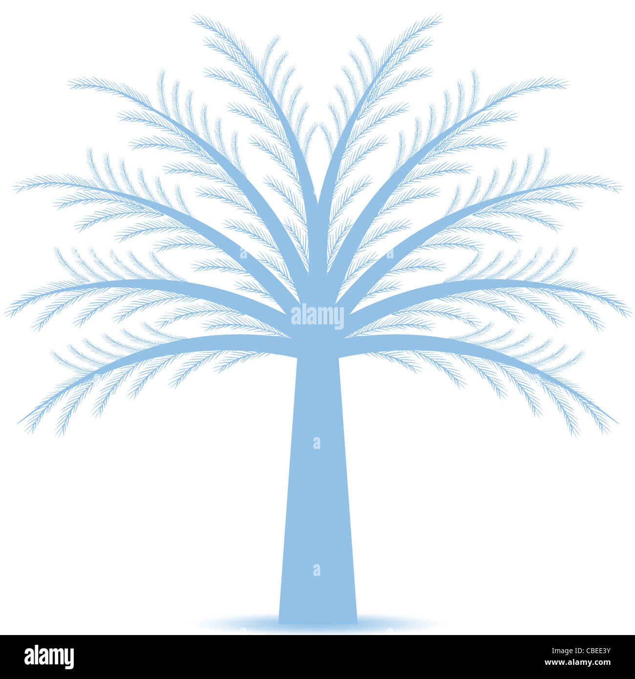 Abstract pine tree isolated on white background Stock Photo - Alamy