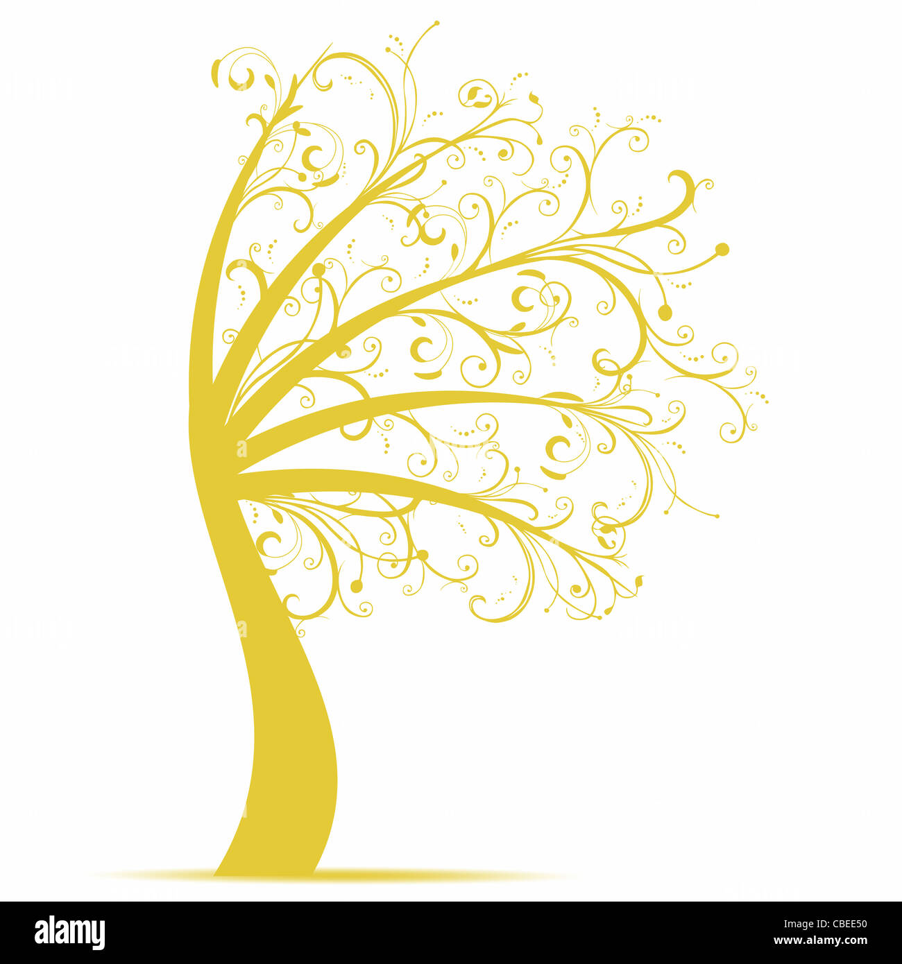 Beautiful art tree isolated on white background Stock Photo - Alamy