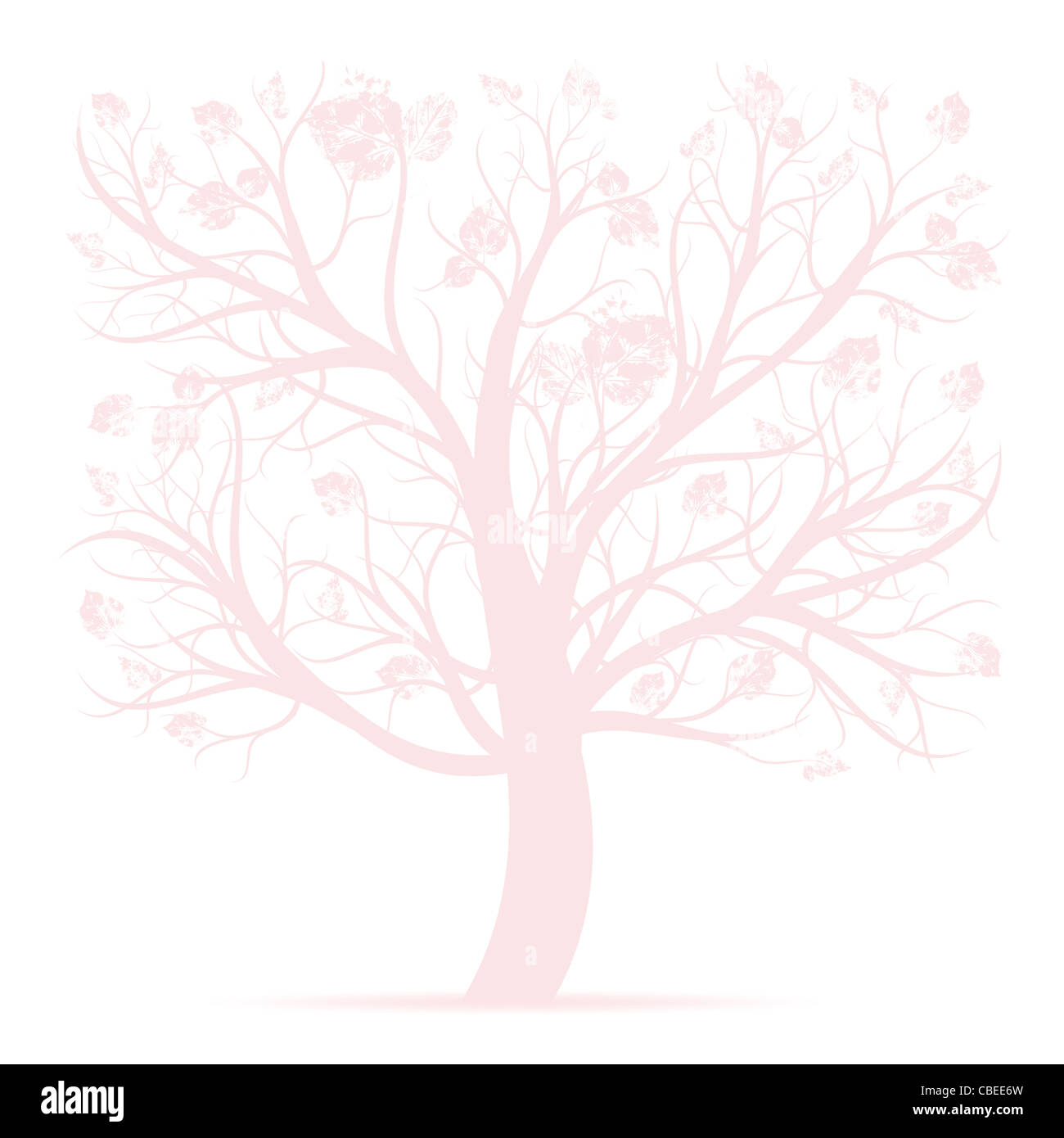 Beautiful art tree isolated on white background Stock Photo - Alamy