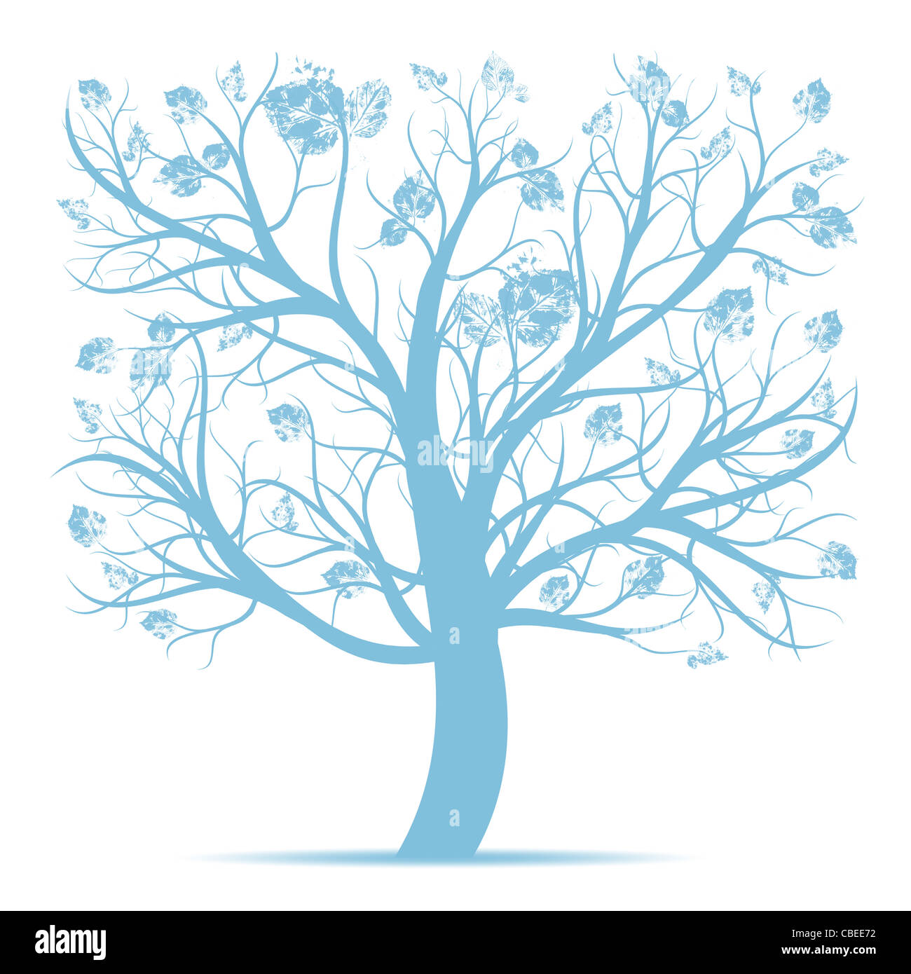 Beautiful art tree isolated on white background Stock Photo - Alamy