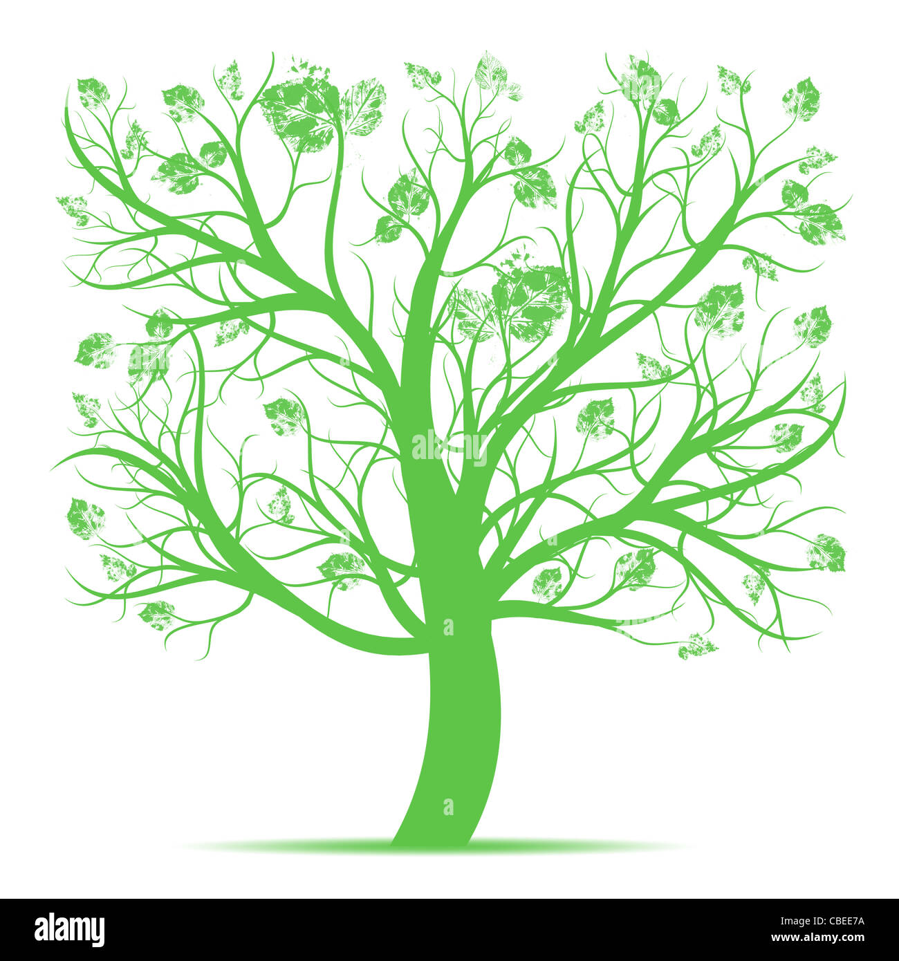 Beautiful art tree isolated on white background Stock Photo - Alamy