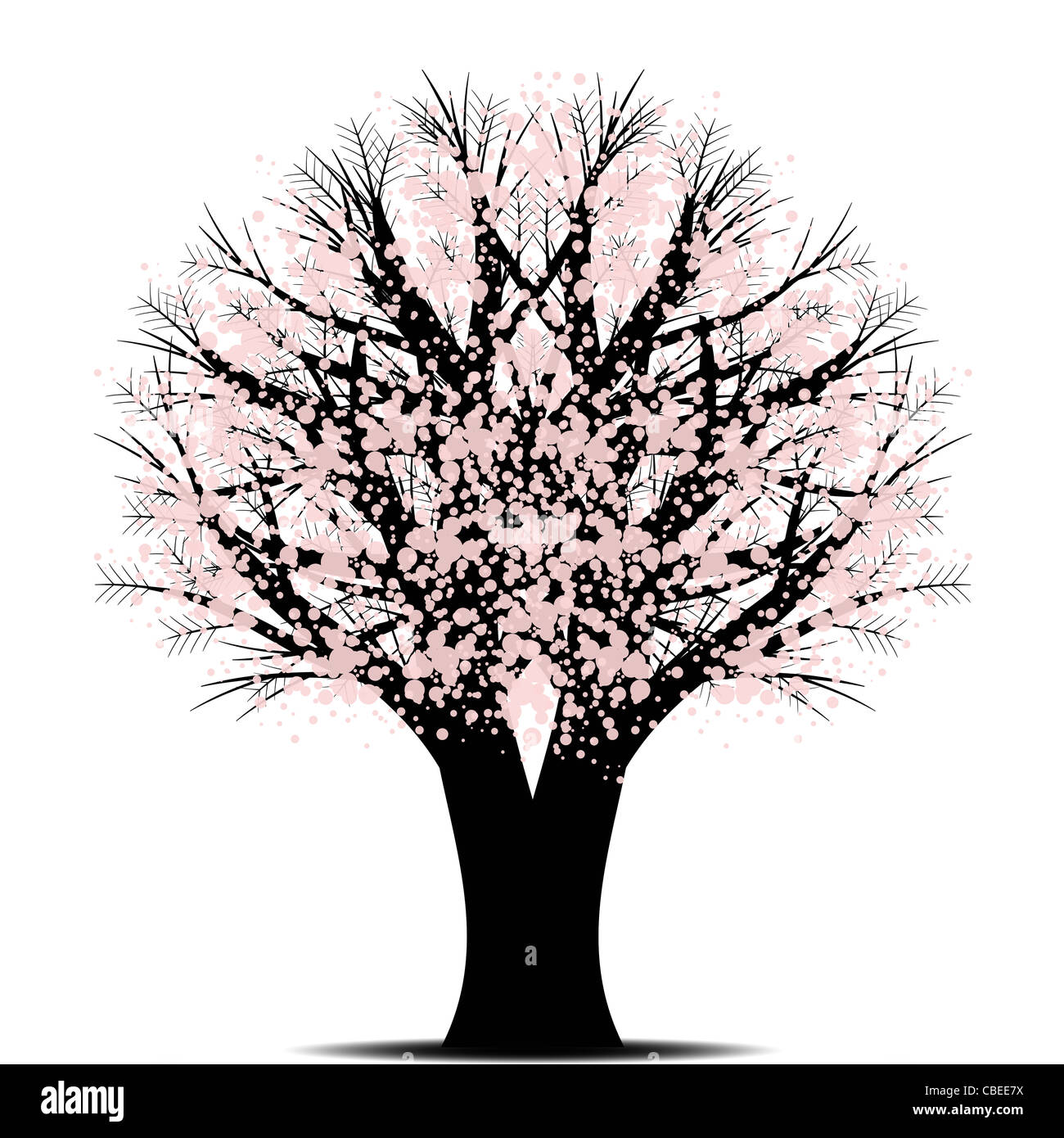 Beautiful art tree isolated on white background Stock Photo - Alamy