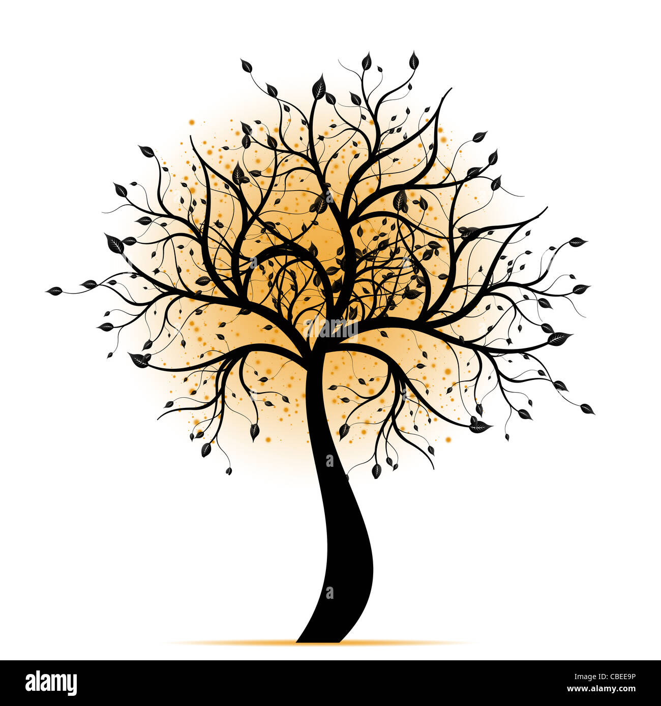 Beautiful art tree isolated on white background Stock Photo - Alamy