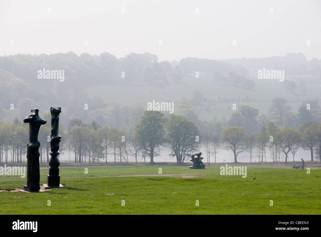 Henry Moore Sculptures Set in Midst of Bretton Hall Estate Park Land ...