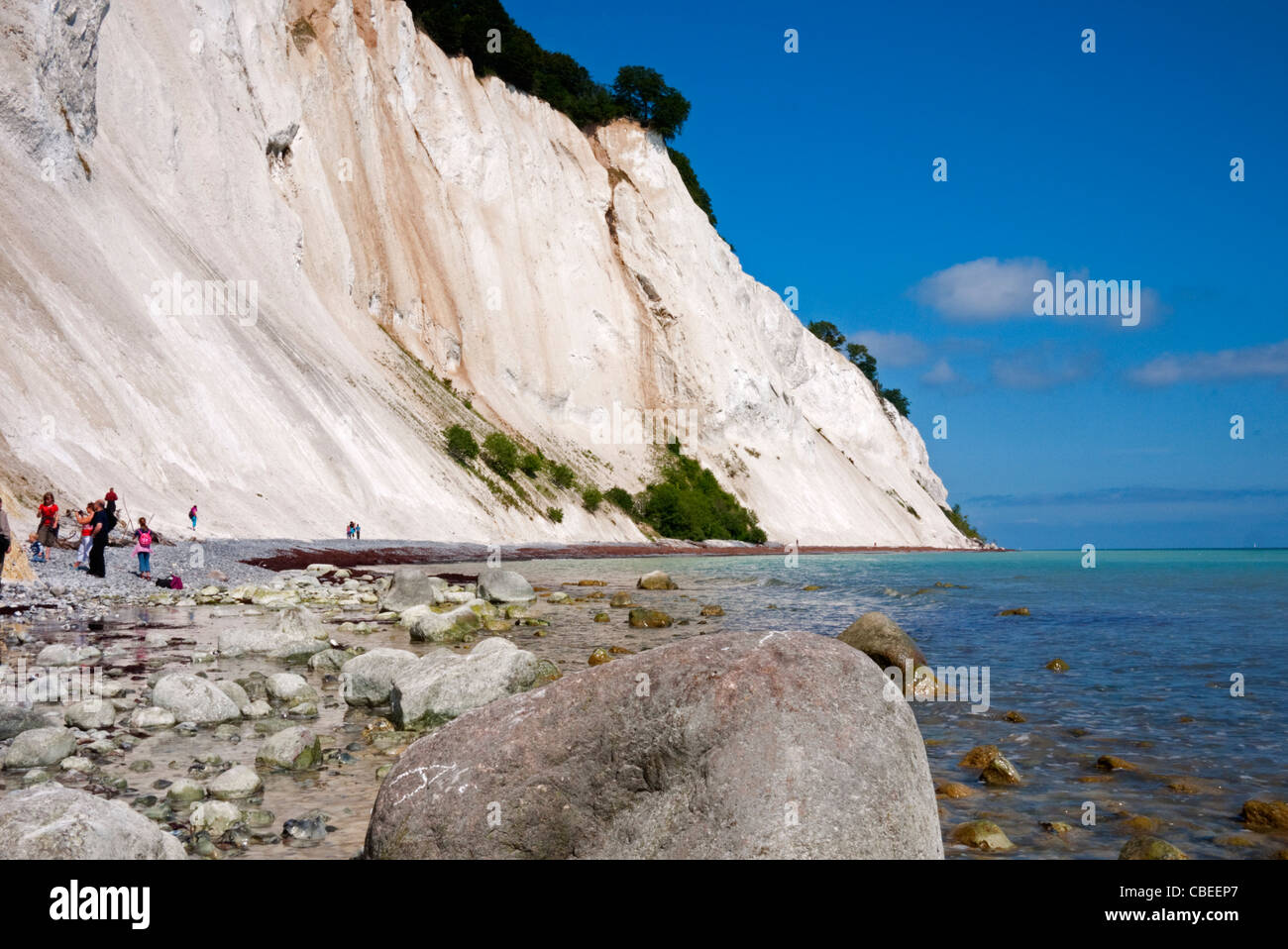 Mons Moens Møns klint limestone coast cliff moen Denmark Stock Photo ...