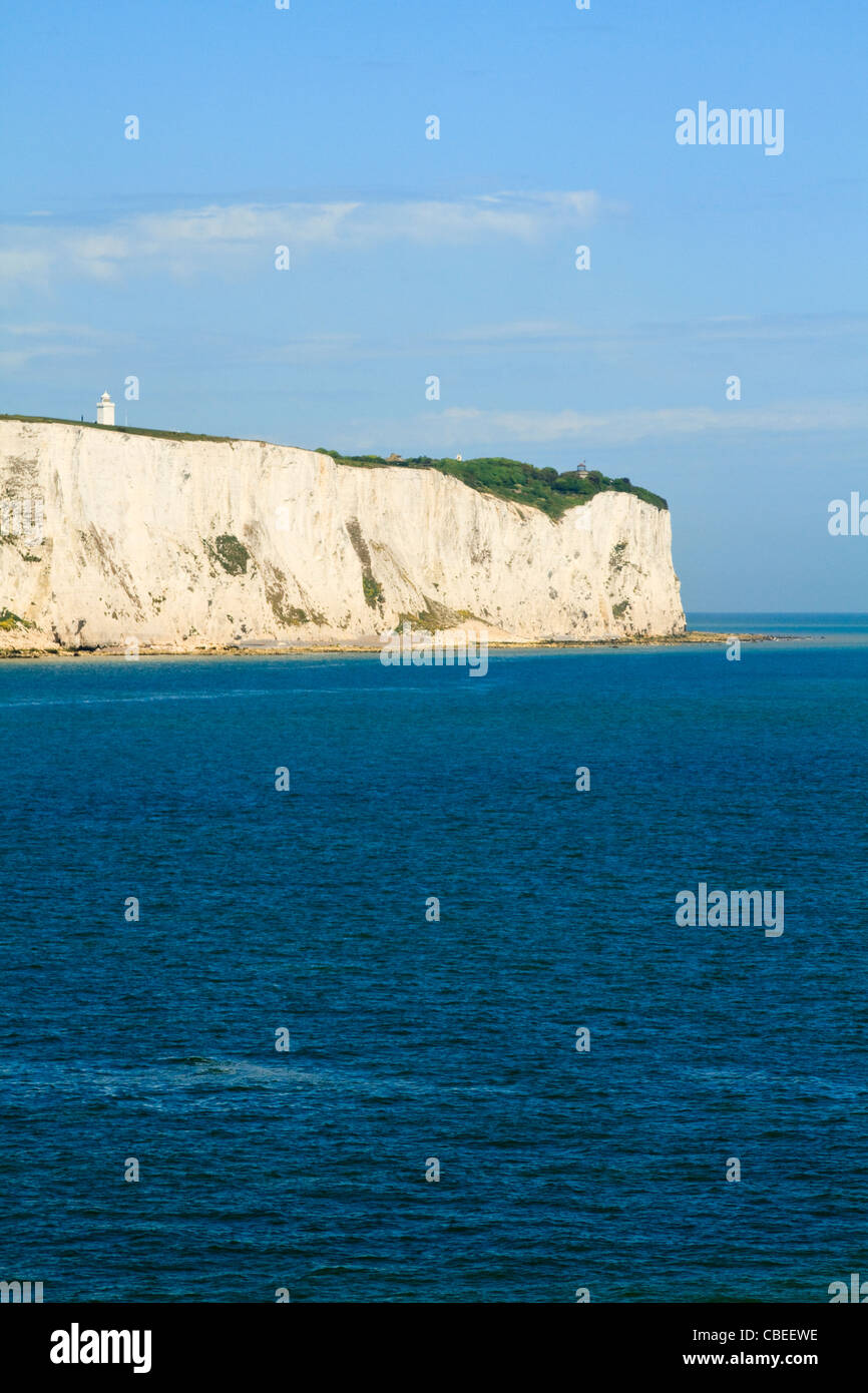 View of white cliffs of Dover in Kent from the sea Stock Photo - Alamy
