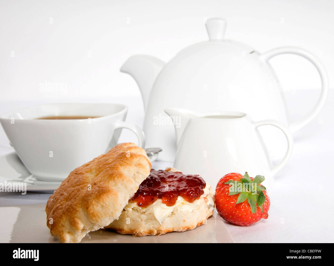 Afternoon Cream Tea Stock Photo - Alamy